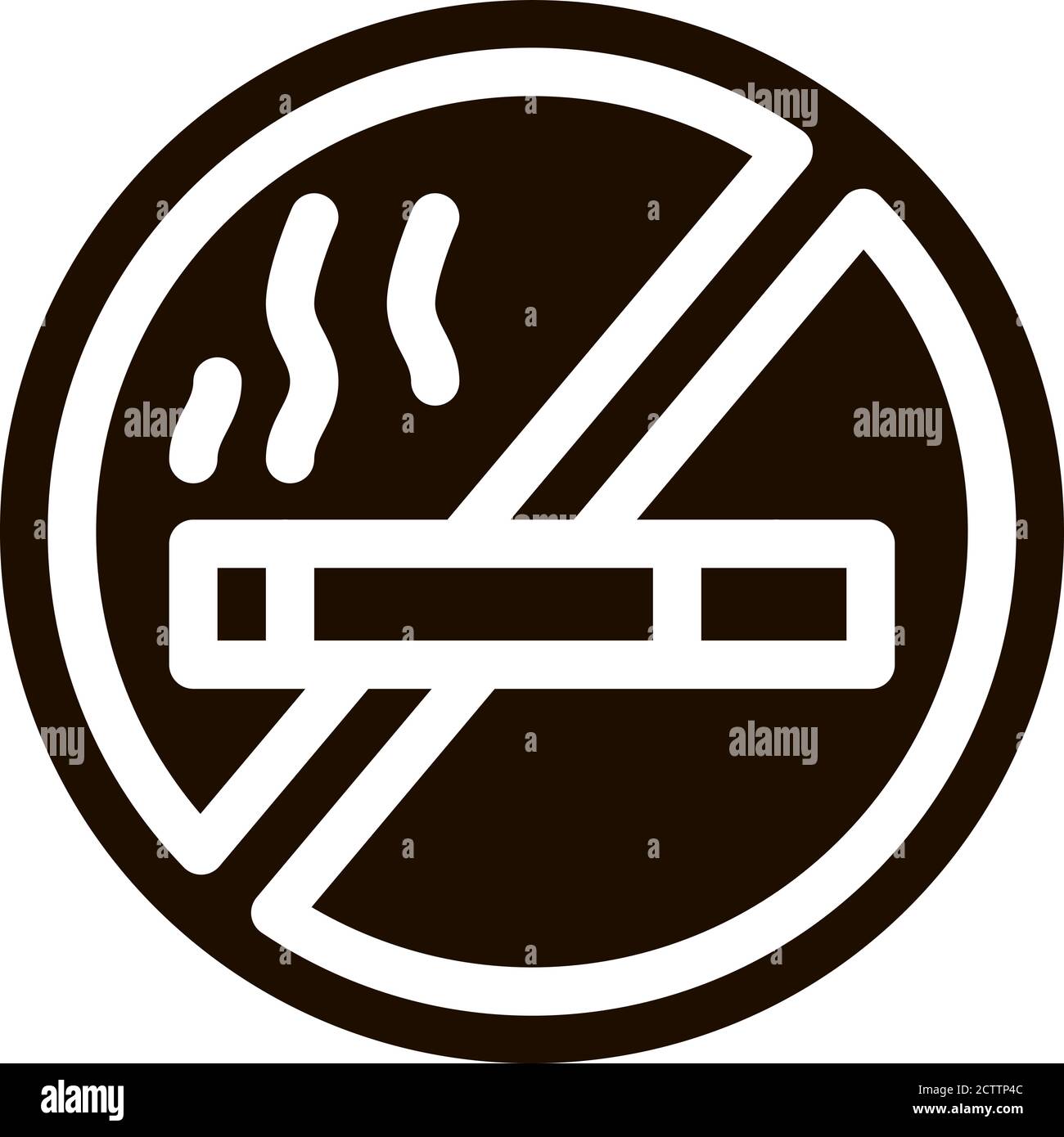 No Smoking Forbidden Sign Vector Icon Stock Vector Image & Art - Alamy
