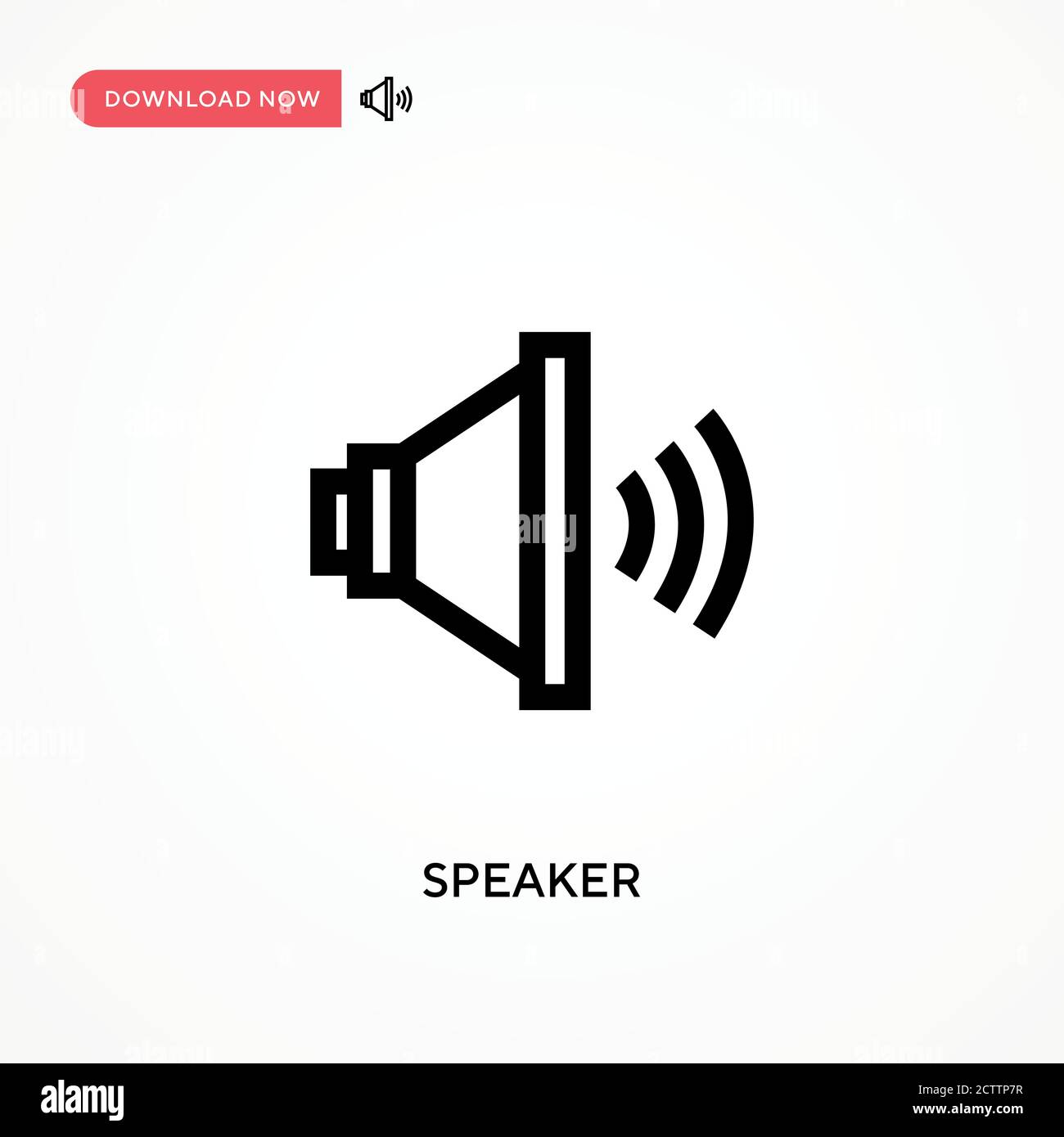 Speaker vector icon. . Modern, simple flat vector illustration for web ...