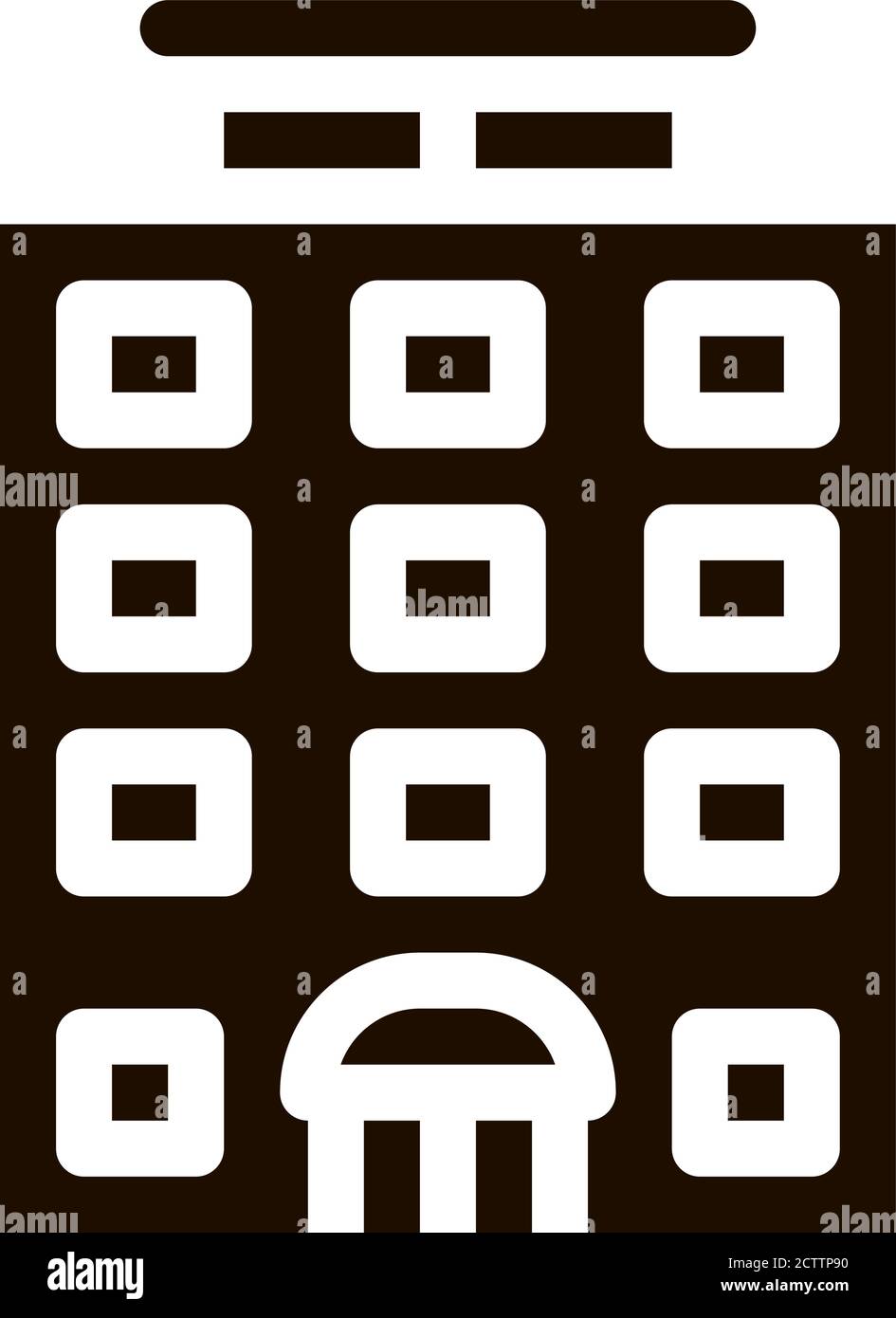 Tower-block Building Vector Sign Icon Stock Vector Image & Art - Alamy