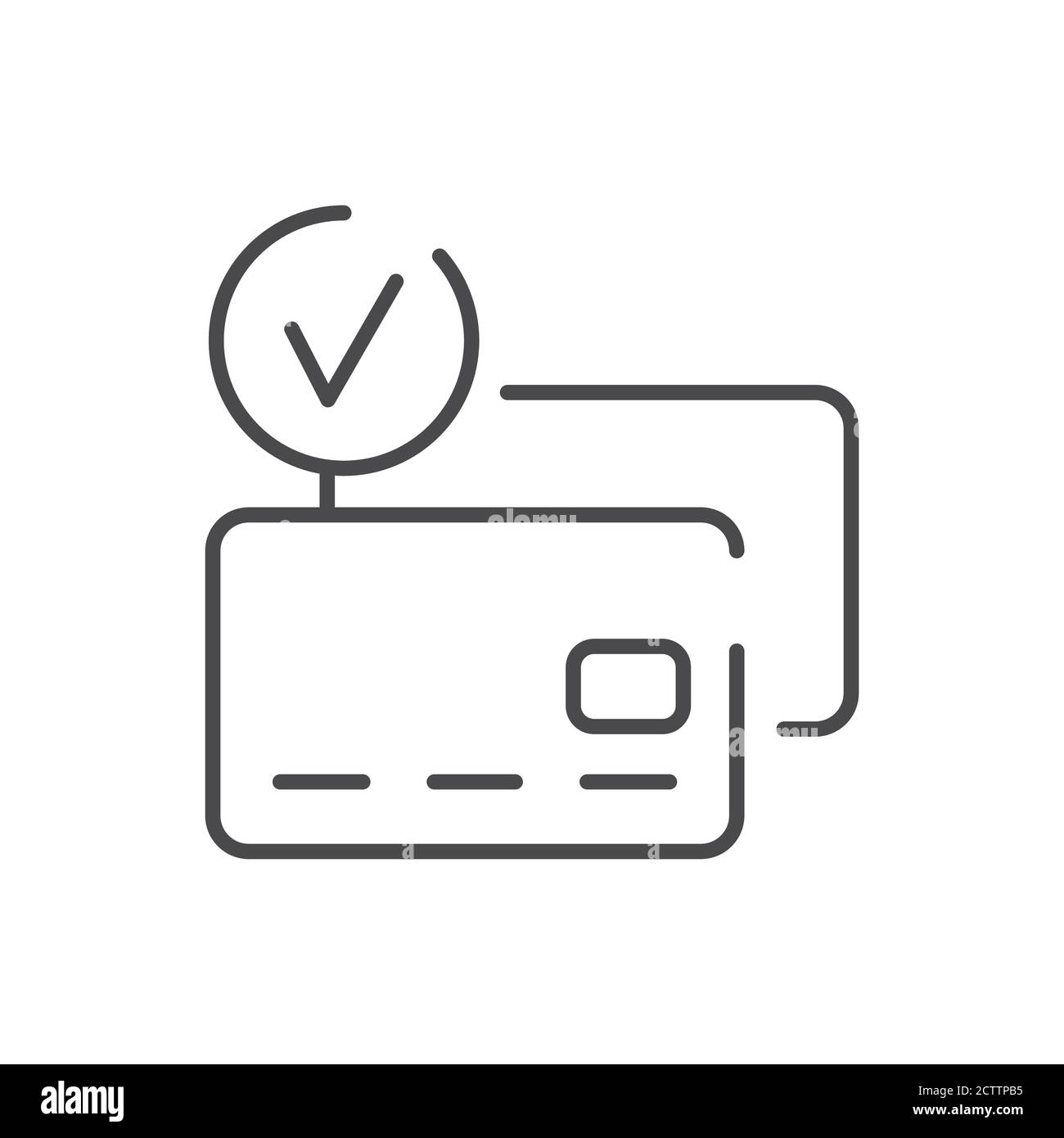 Bank payment cards black line icon. Cash bank account. Pictogram for ...