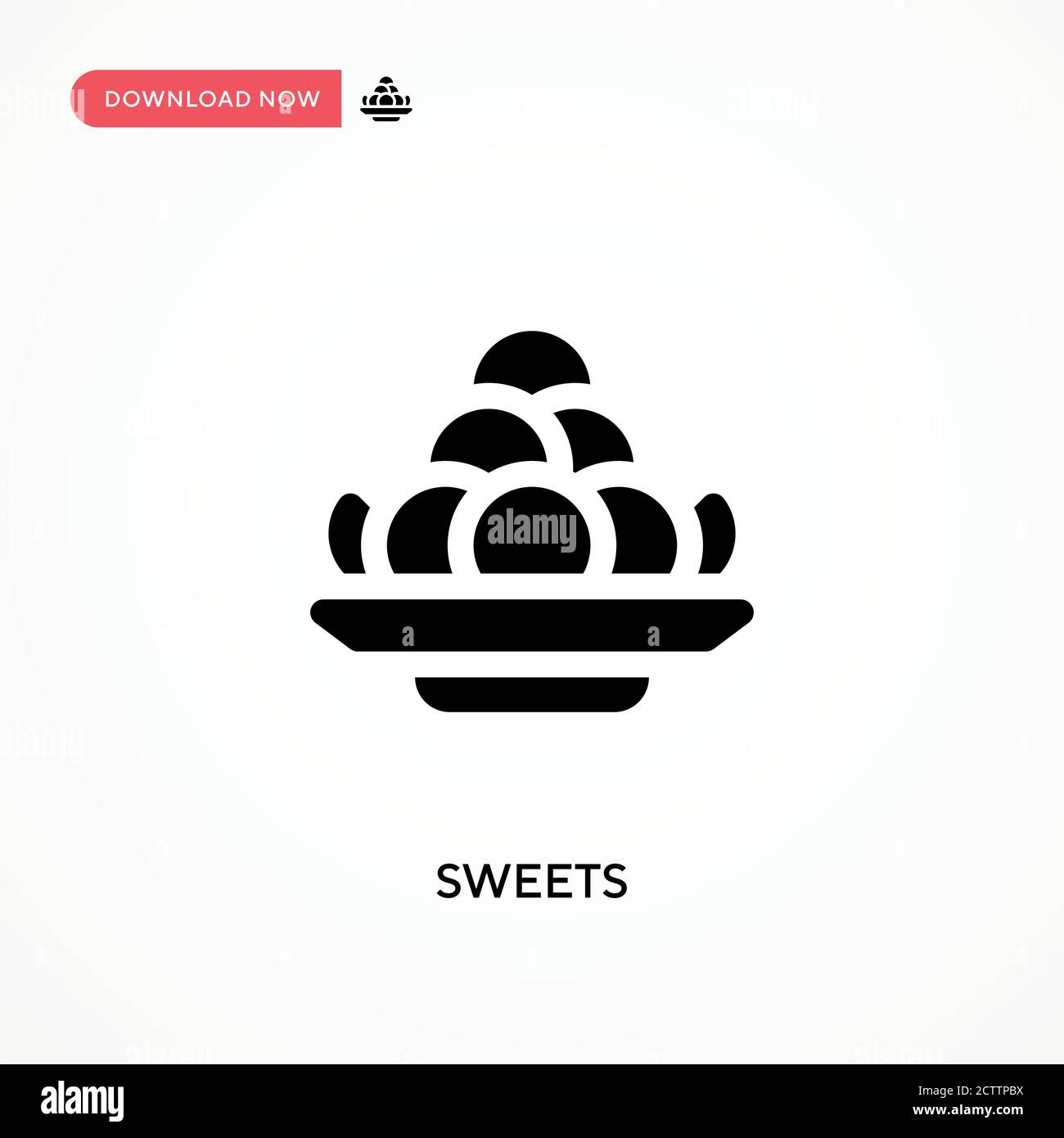 Sweets vector icon. . Modern, simple flat vector illustration for web ...