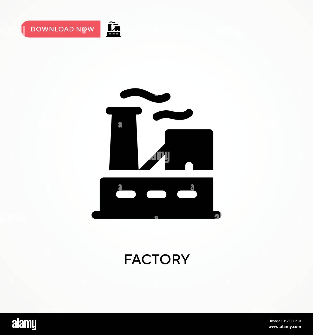 Factory vector icon. . Modern, simple flat vector illustration for web ...