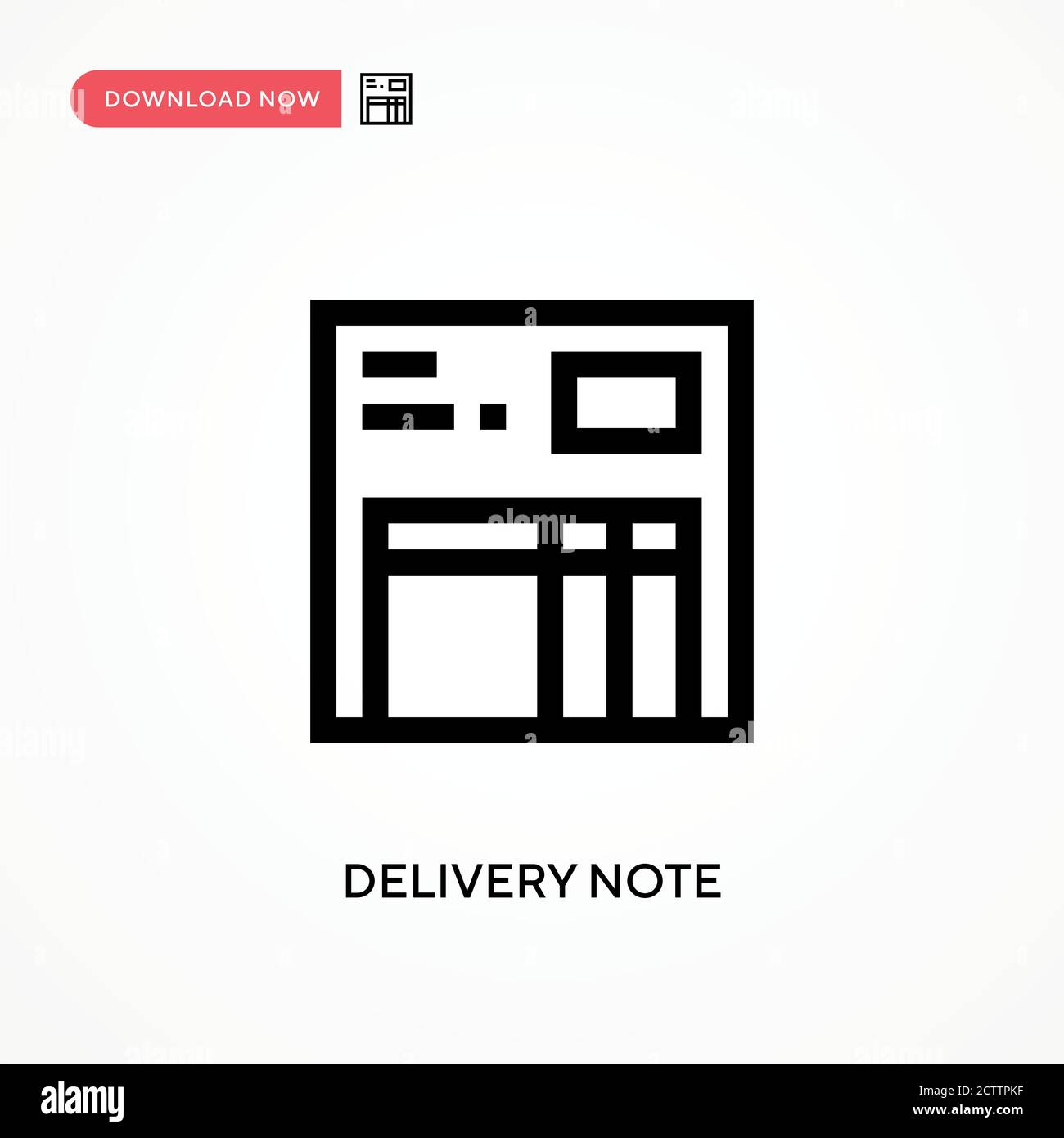 Delivery note vector icon. . Modern, simple flat vector illustration ...