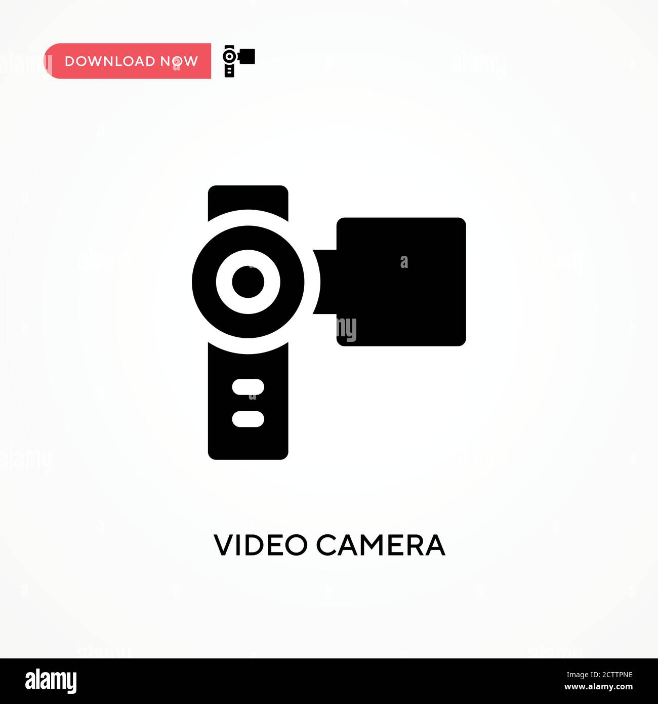 Video camera vector icon. . Modern, simple flat vector illustration for ...