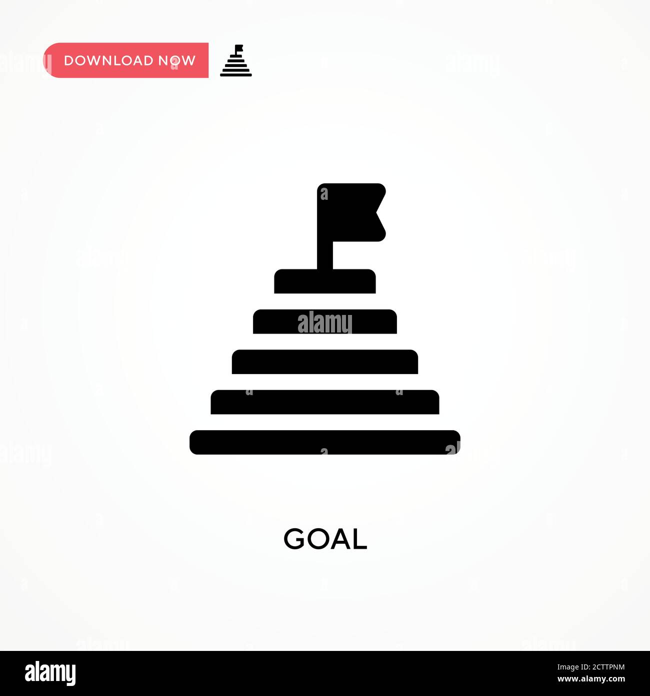 Goal vector icon. . Modern, simple flat vector illustration for web ...