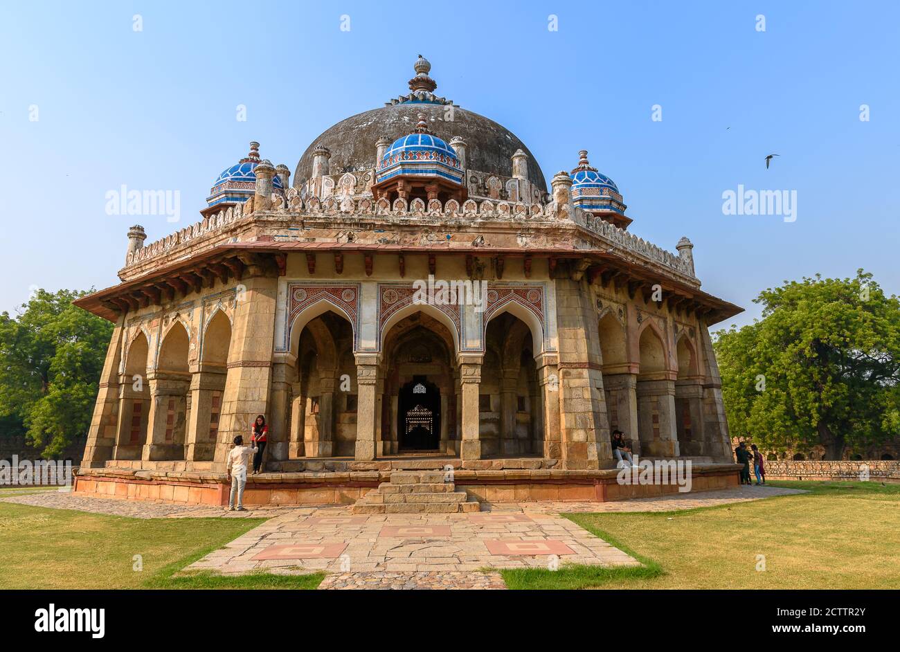 View of Isa Khan Niyazi's Tomb , an octagonal tomb known for its sunken ...