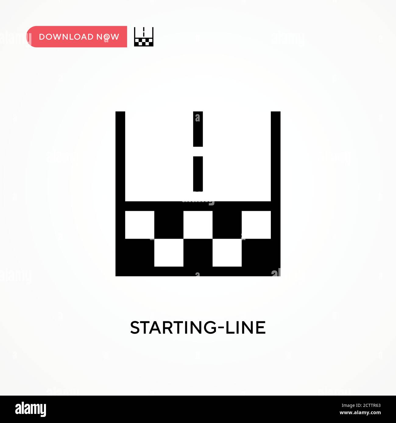 Starting-line vector icon. . Modern, simple flat vector illustration ...