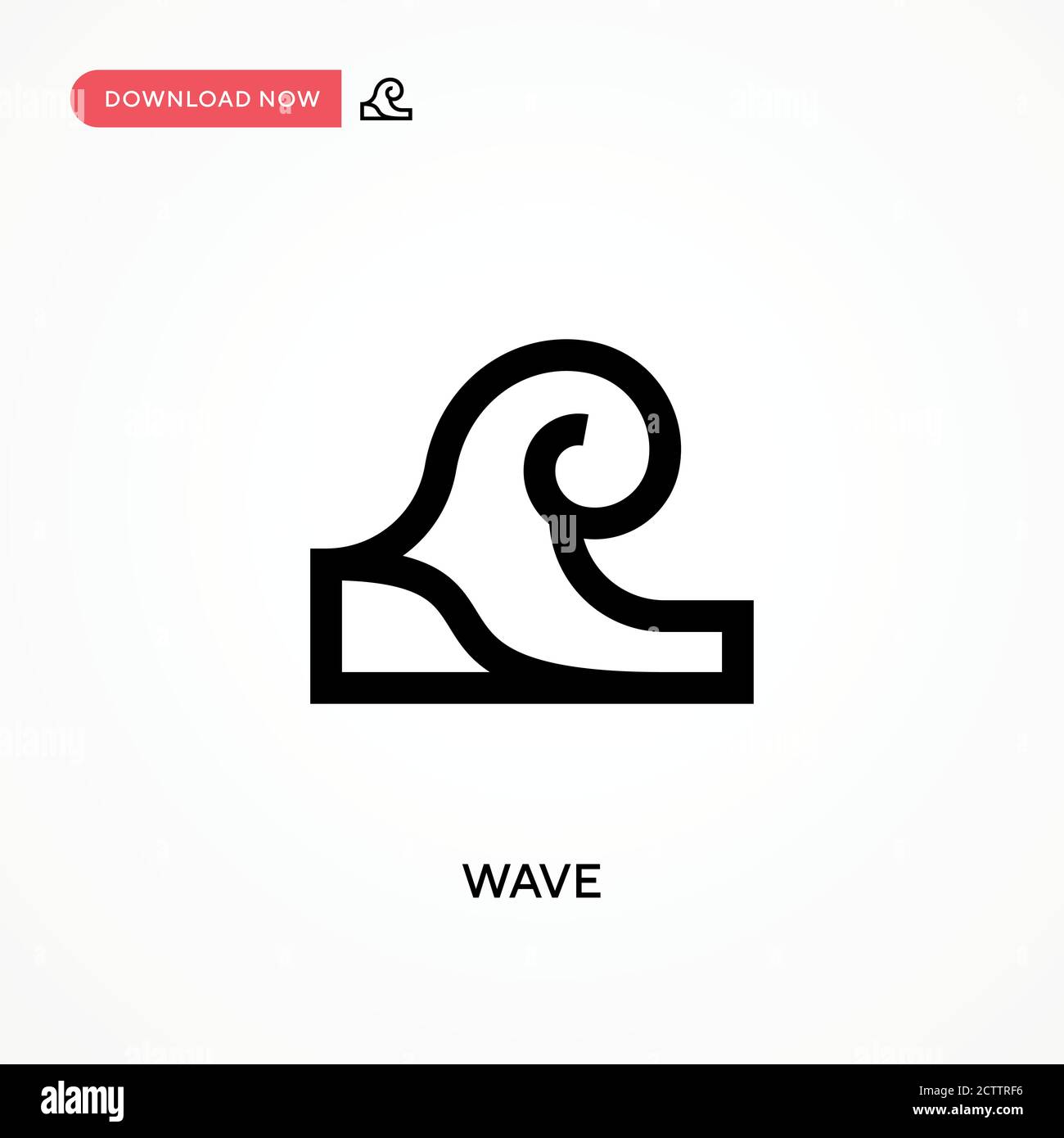 Wave vector icon. . Modern, simple flat vector illustration for web ...