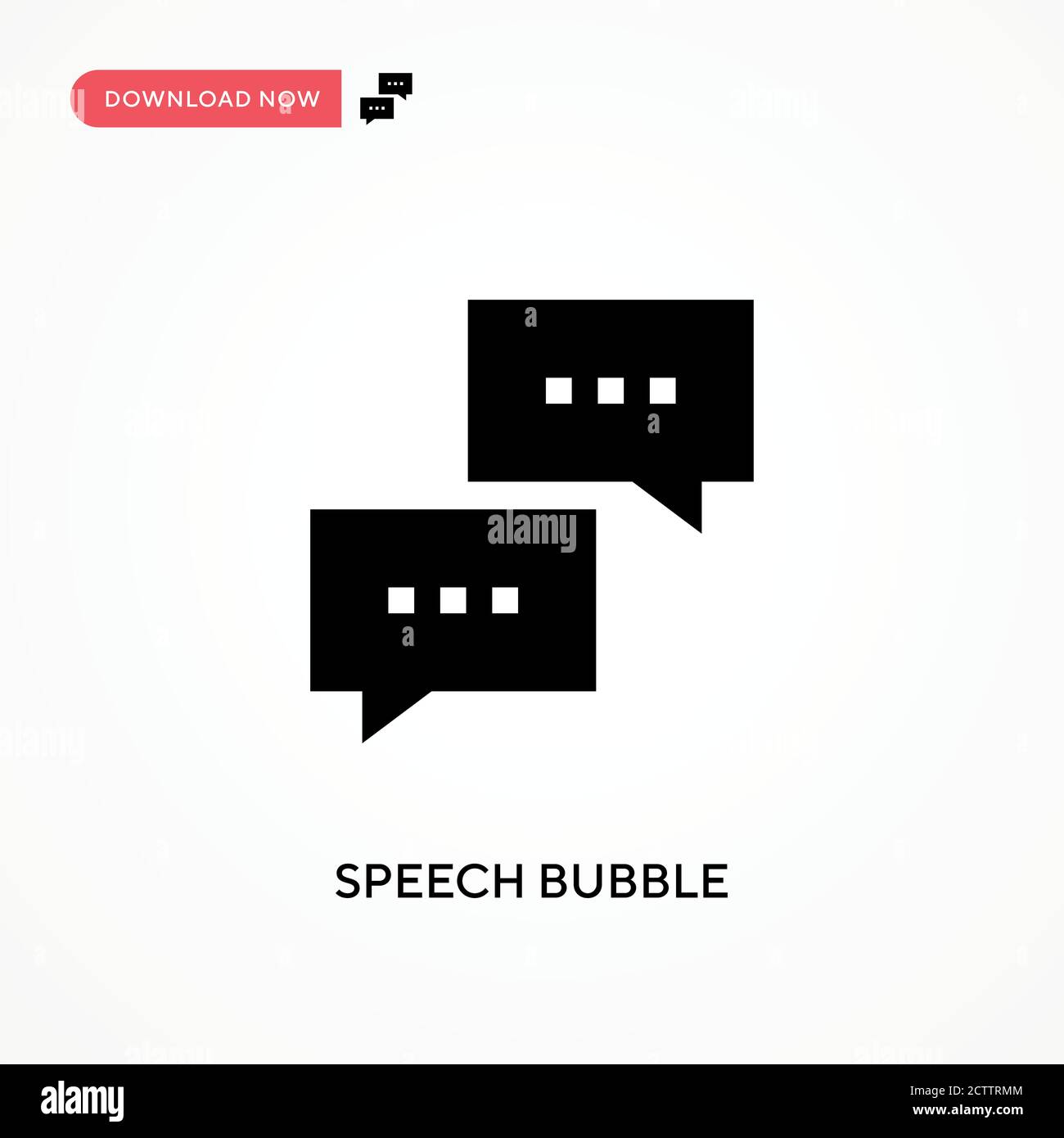 Speech bubble vector icon. . Modern, simple flat vector illustration for web site or mobile app ...