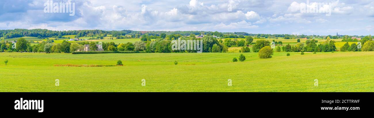 Best of Limburg landscape, beautiful green scenery, hills, fields and ...