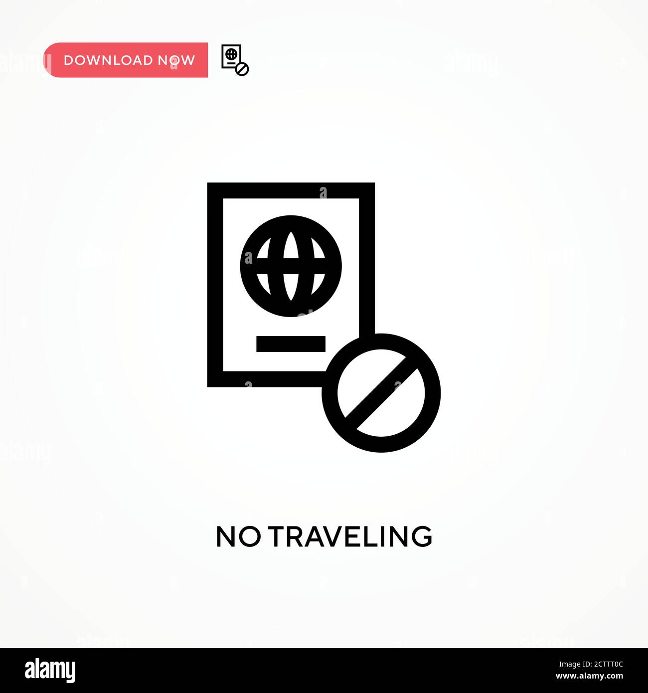 No traveling vector icon. . Modern, simple flat vector illustration for ...