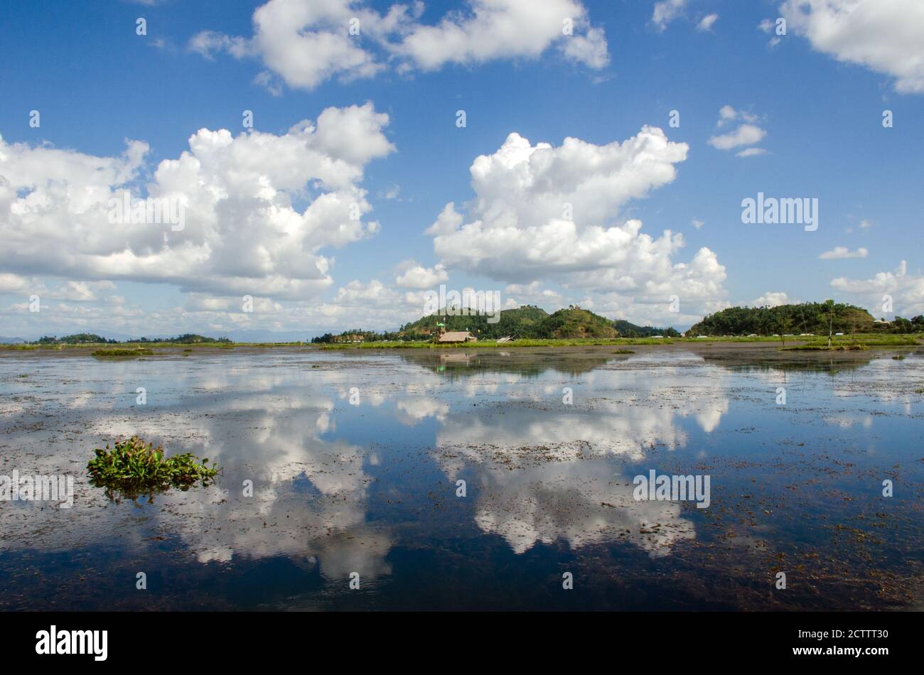 floating house & landscape at manipur india Stock Photo - Alamy