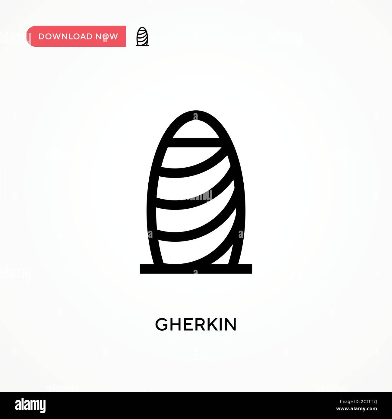 Gherkin vector icon. . Modern, simple flat vector illustration for web ...