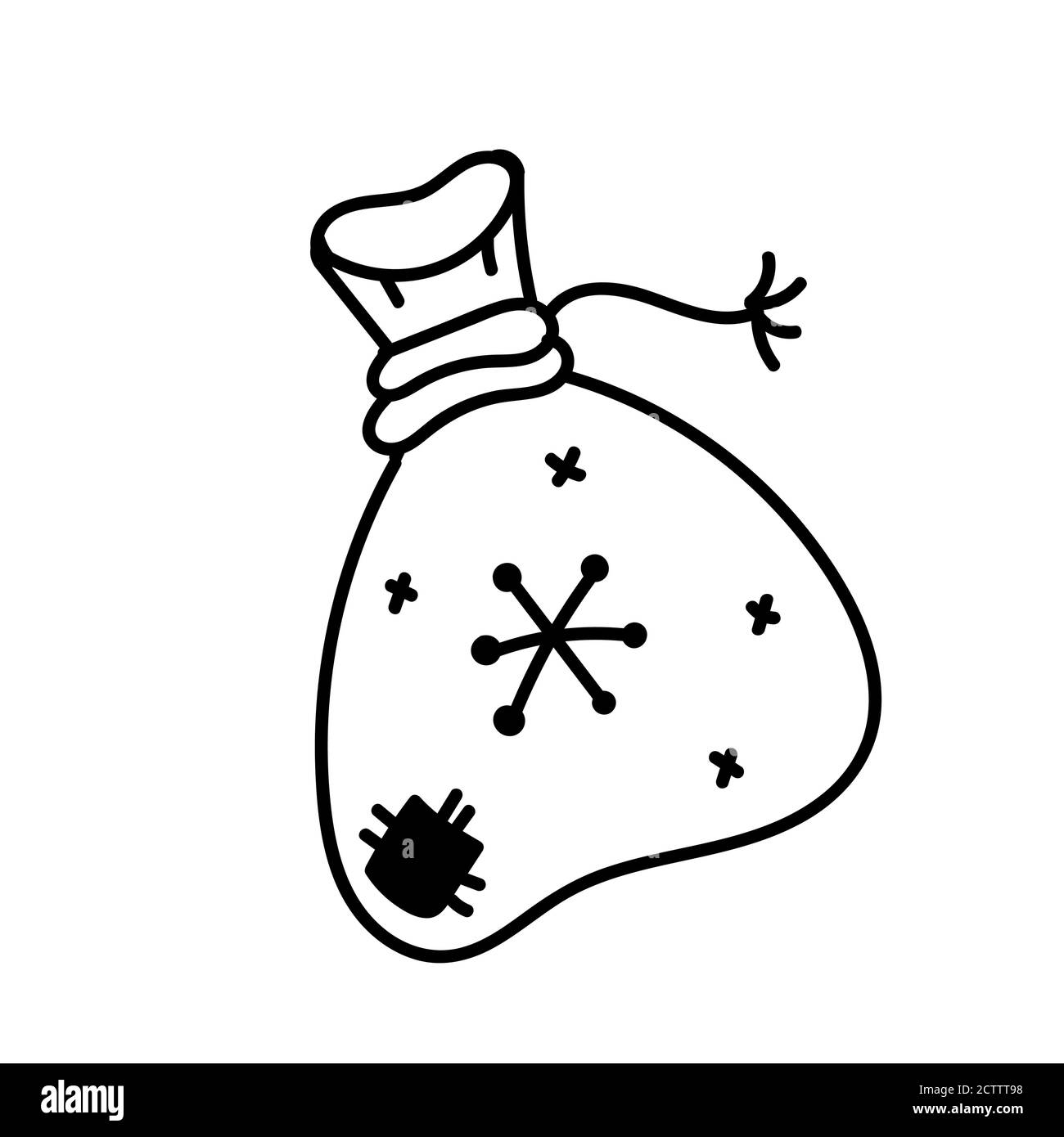 Hand drawn snowflake collection Cut Out Stock Images & Pictures - Alamy