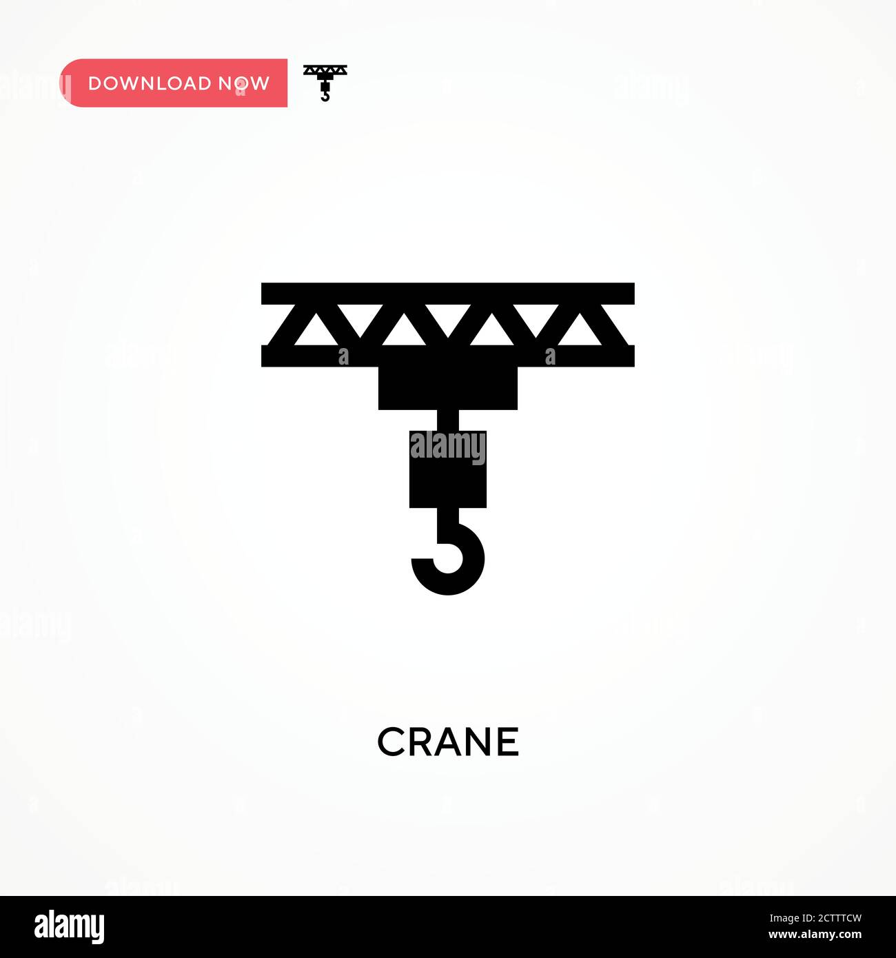 Crane vector icon. . Modern, simple flat vector illustration for web ...