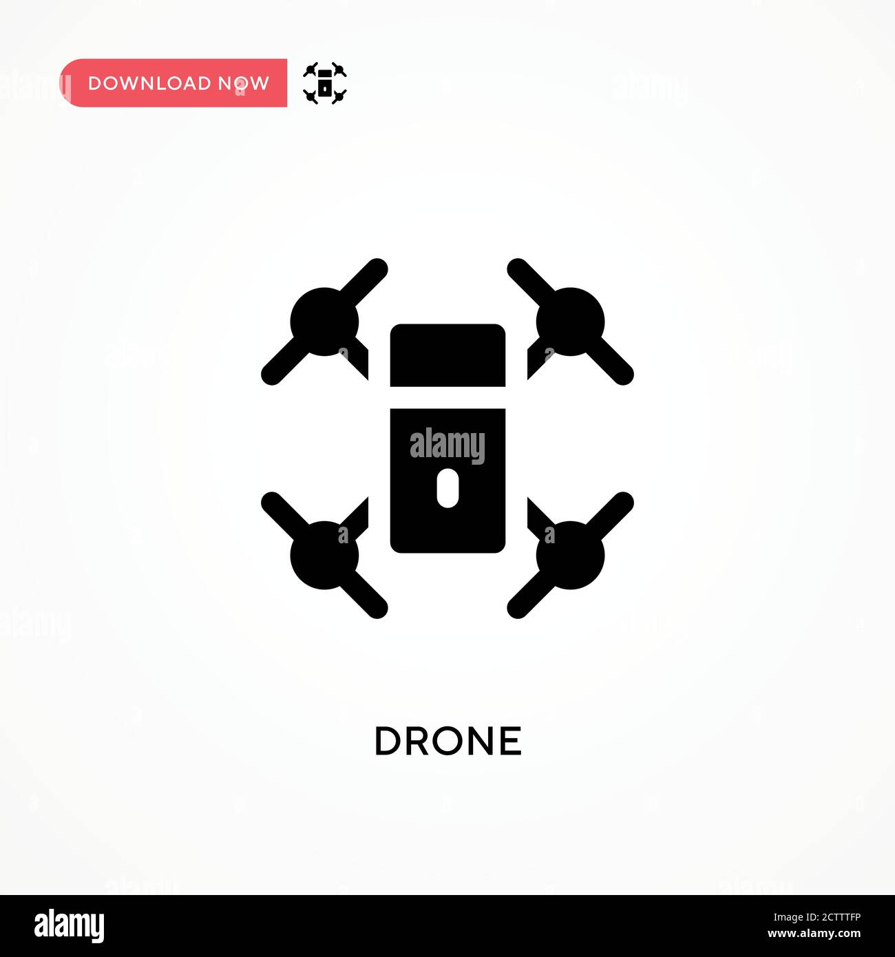 Drone vector icon. . Modern, simple flat vector illustration for web ...