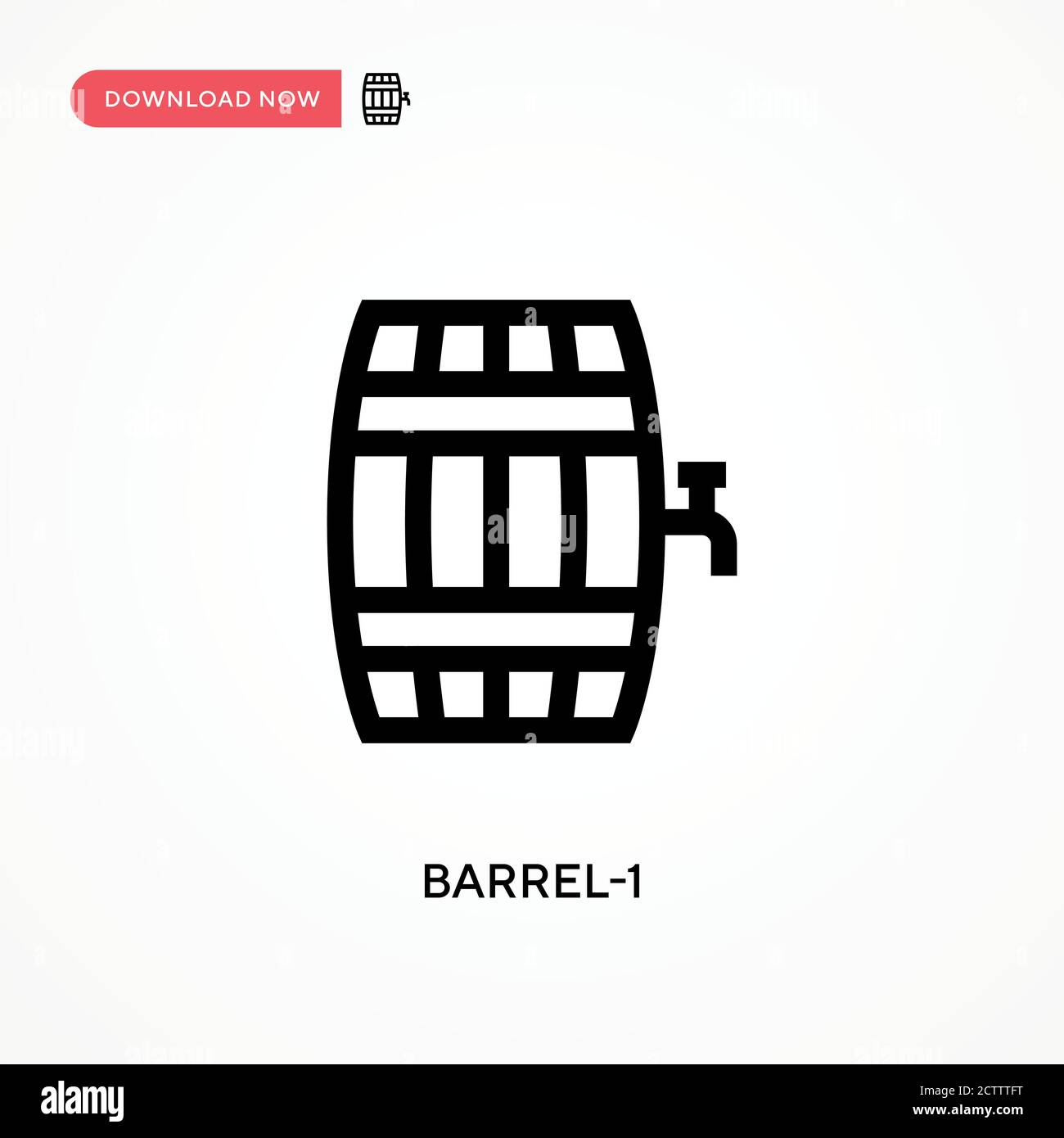 Barrel-1 vector icon. . Modern, simple flat vector illustration for web ...