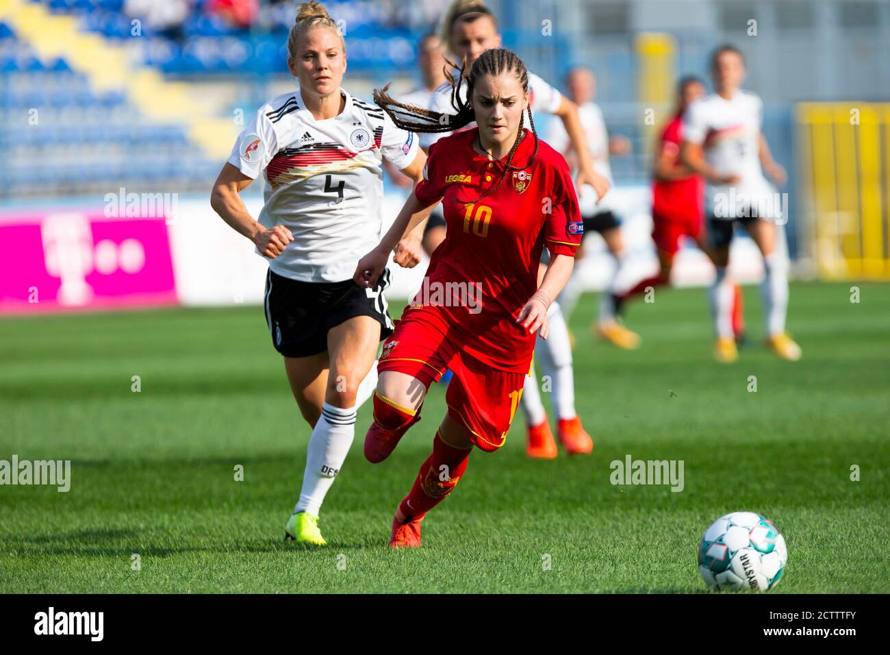 Podgorica, Montenegro. 22nd September, 2020. Toskovic of Montenegro ...