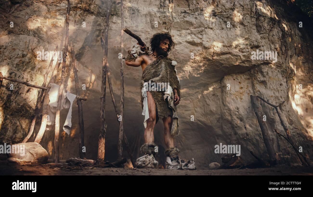 Caveman spear hi-res stock photography and images - Alamy