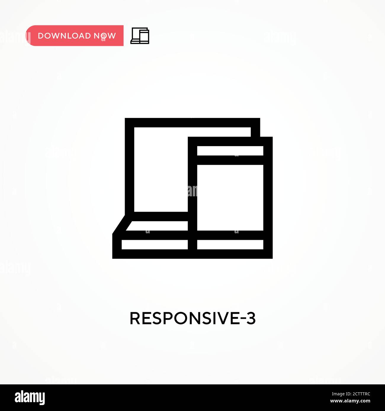Responsive-3 vector icon. . Modern, simple flat vector illustration for ...
