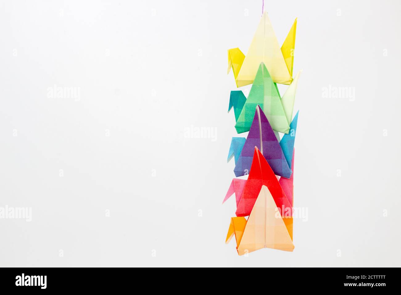 White background origami birds hi-res stock photography and images - Alamy