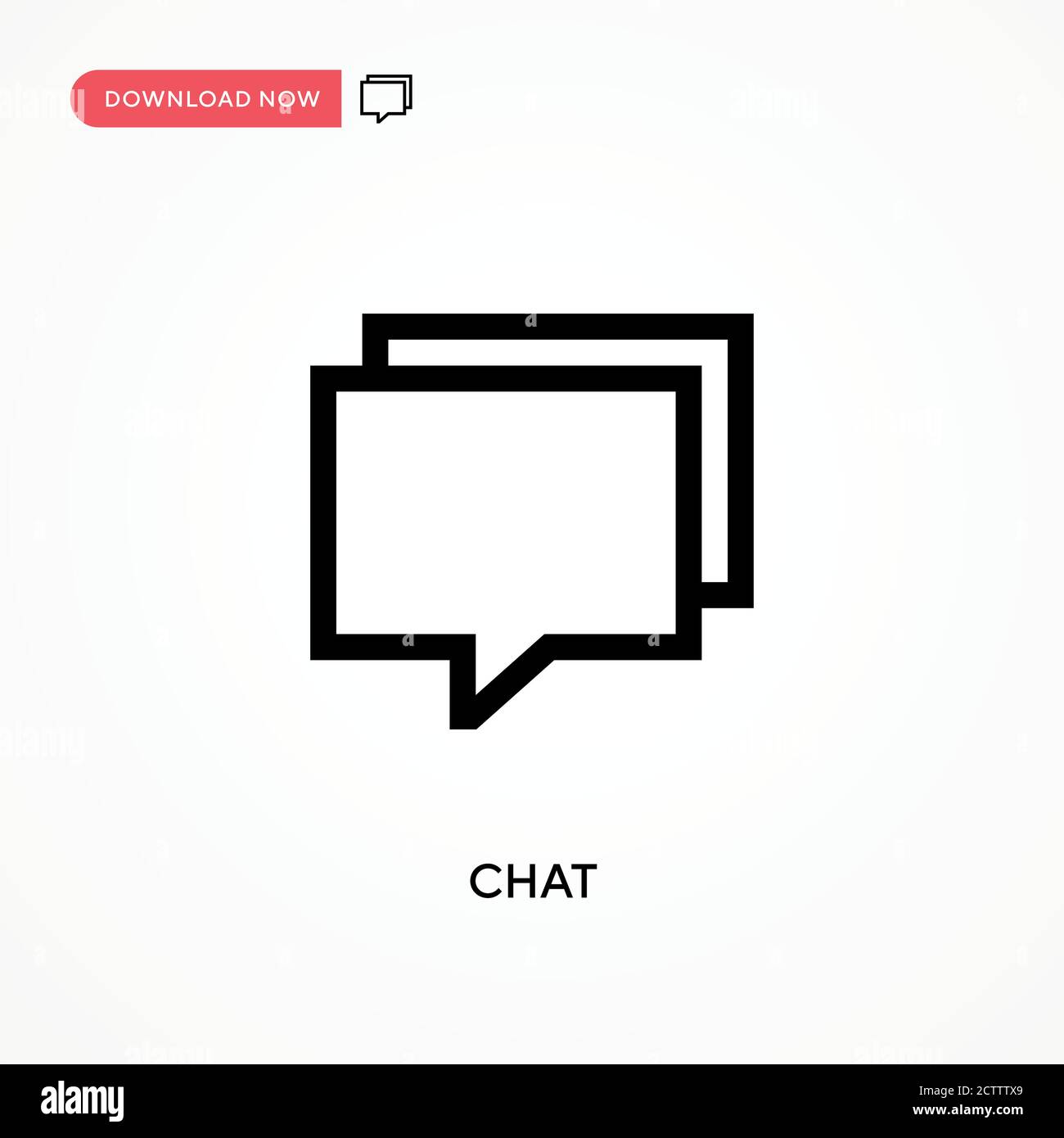 Chat vector icon. . Modern, simple flat vector illustration for web ...
