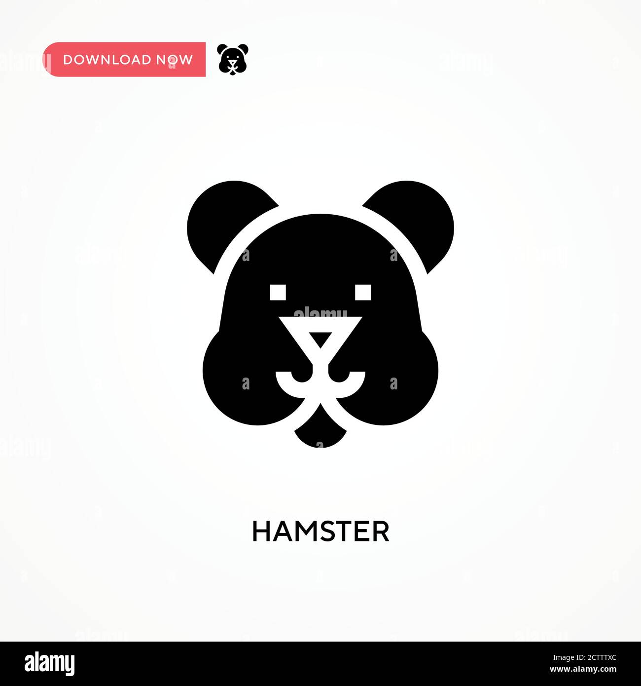 Hamster vector icon. . Modern, simple flat vector illustration for web ...