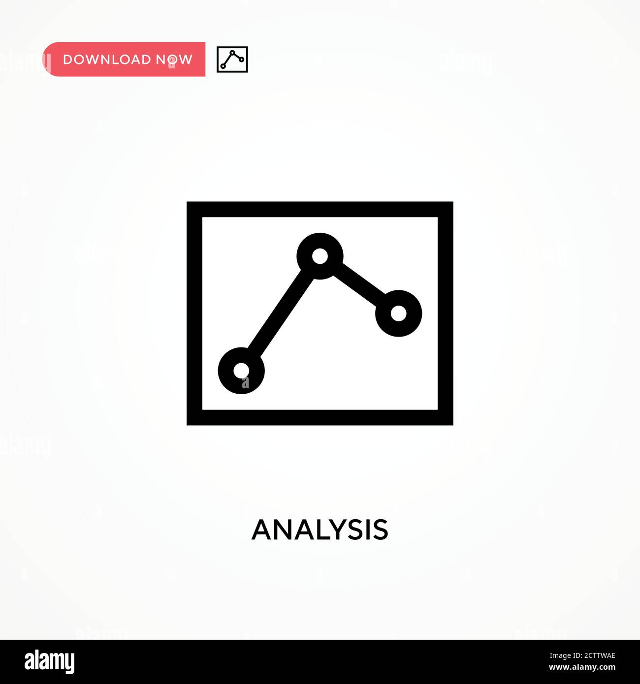 Analysis vector icon. . Modern, simple flat vector illustration for web ...
