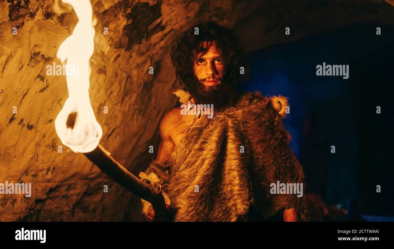 Caveman fire hi-res stock photography and images - Alamy