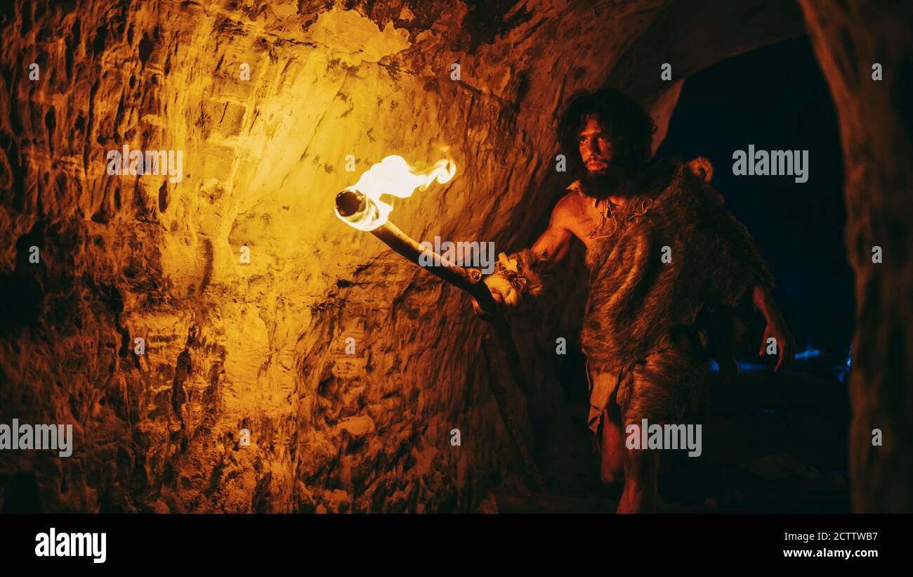 Caveman Fire High Resolution Stock Photography and Images - Alamy
