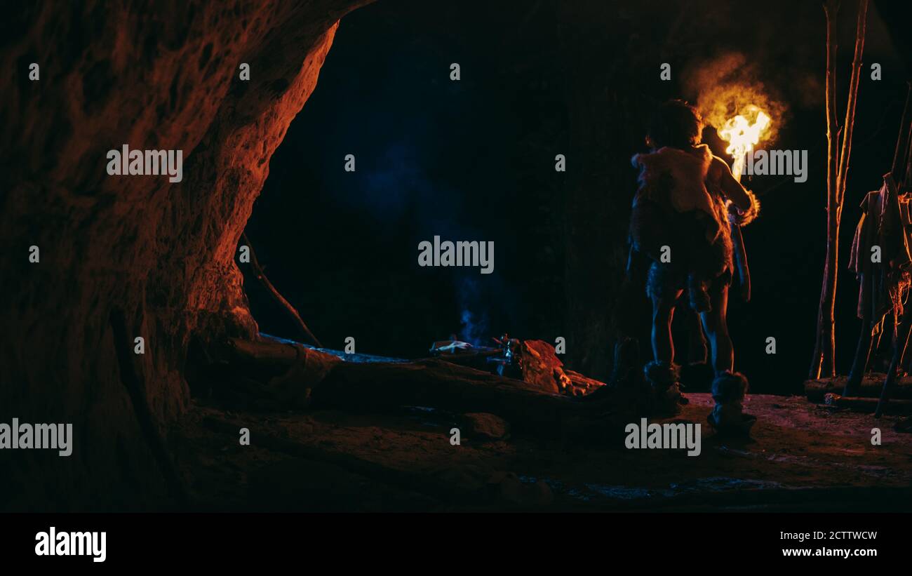 Caveman Fire High Resolution Stock Photography and Images - Alamy