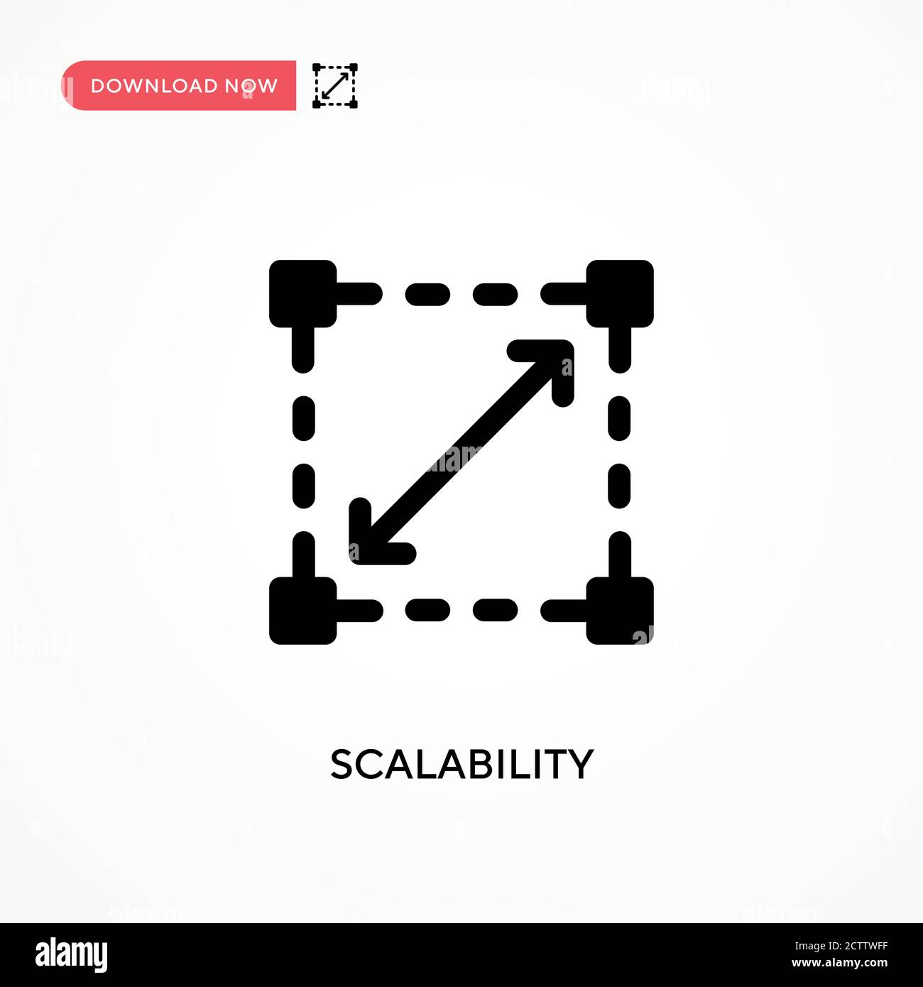 Scalability vector icon. . Modern, simple flat vector illustration for ...