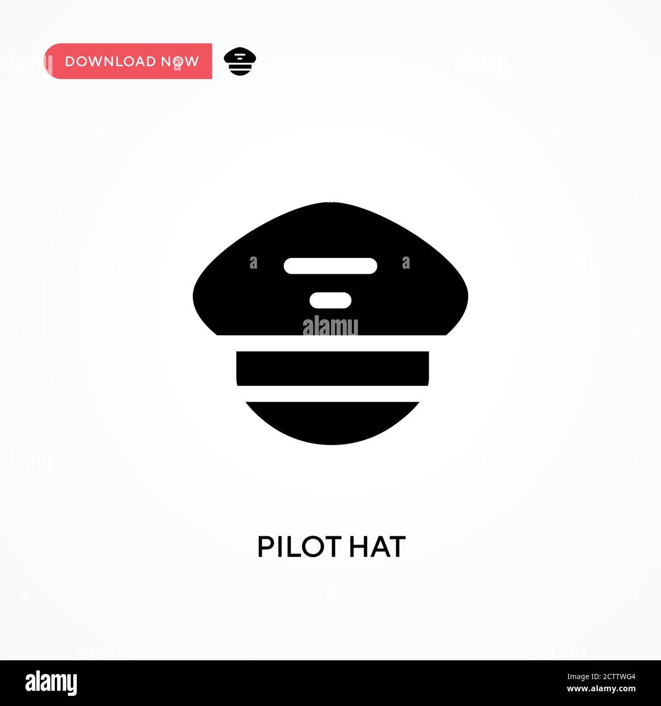 Pilot hat vector icon. . Modern, simple flat vector illustration for ...