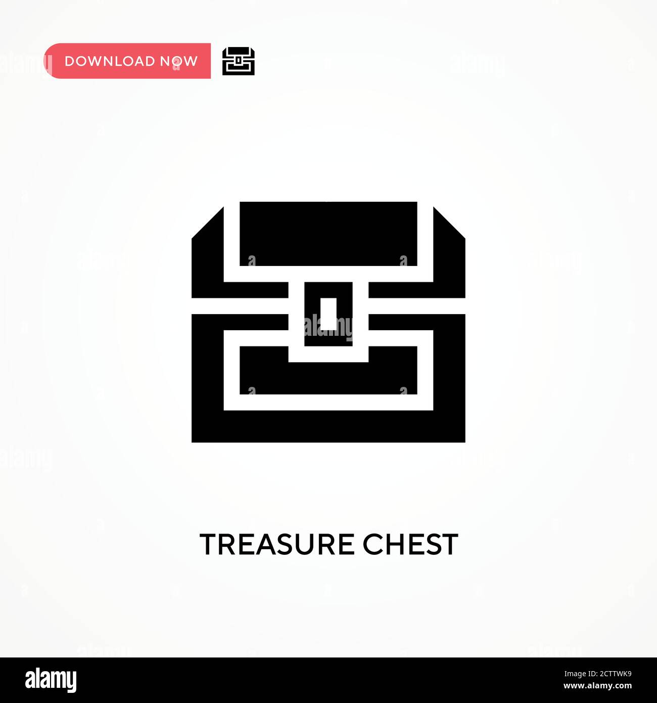 Modern treasure chest open lid Cut Out Stock Images & Pictures - Alamy