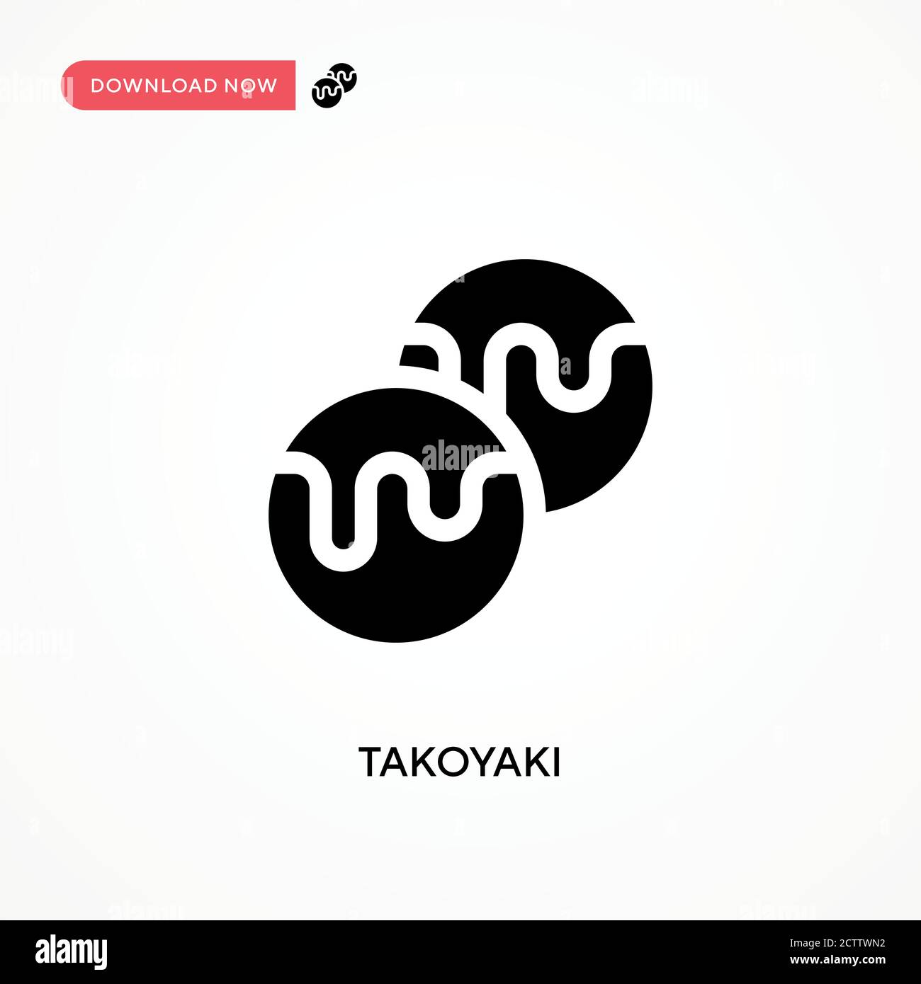 Takoyaki vector icon. . Modern, simple flat vector illustration for web site or mobile app Stock ...