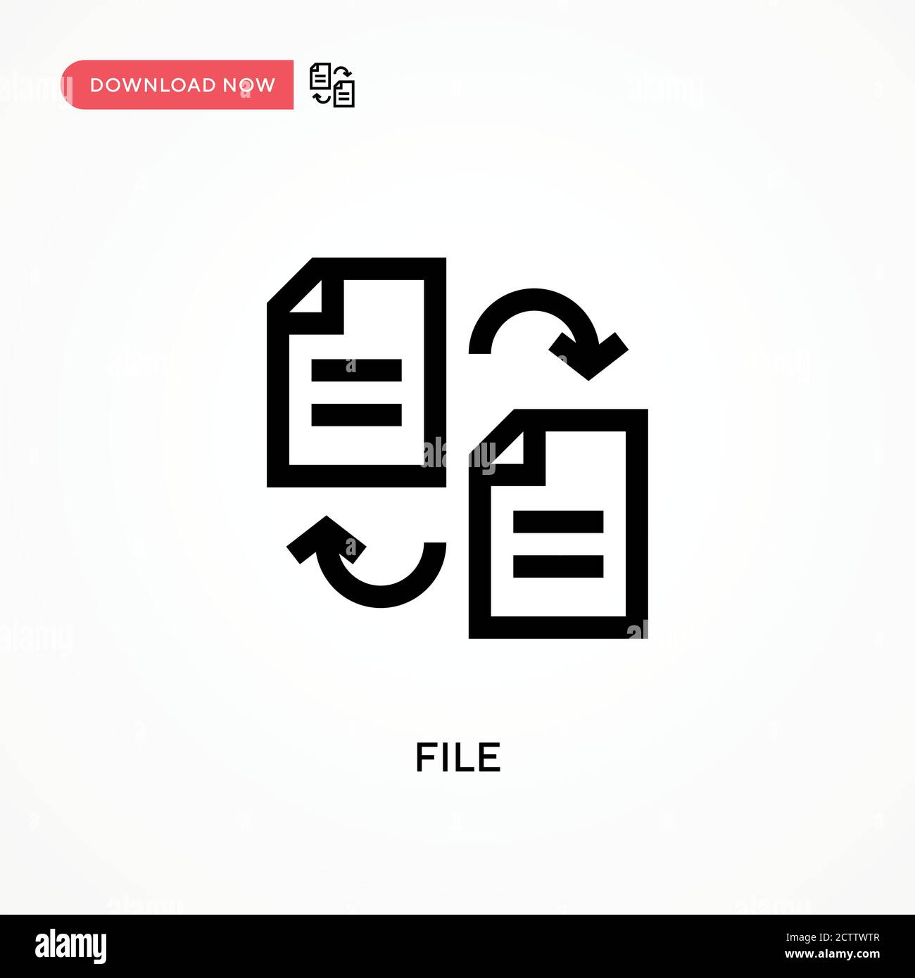 File vector icon. . Modern, simple flat vector illustration for web ...