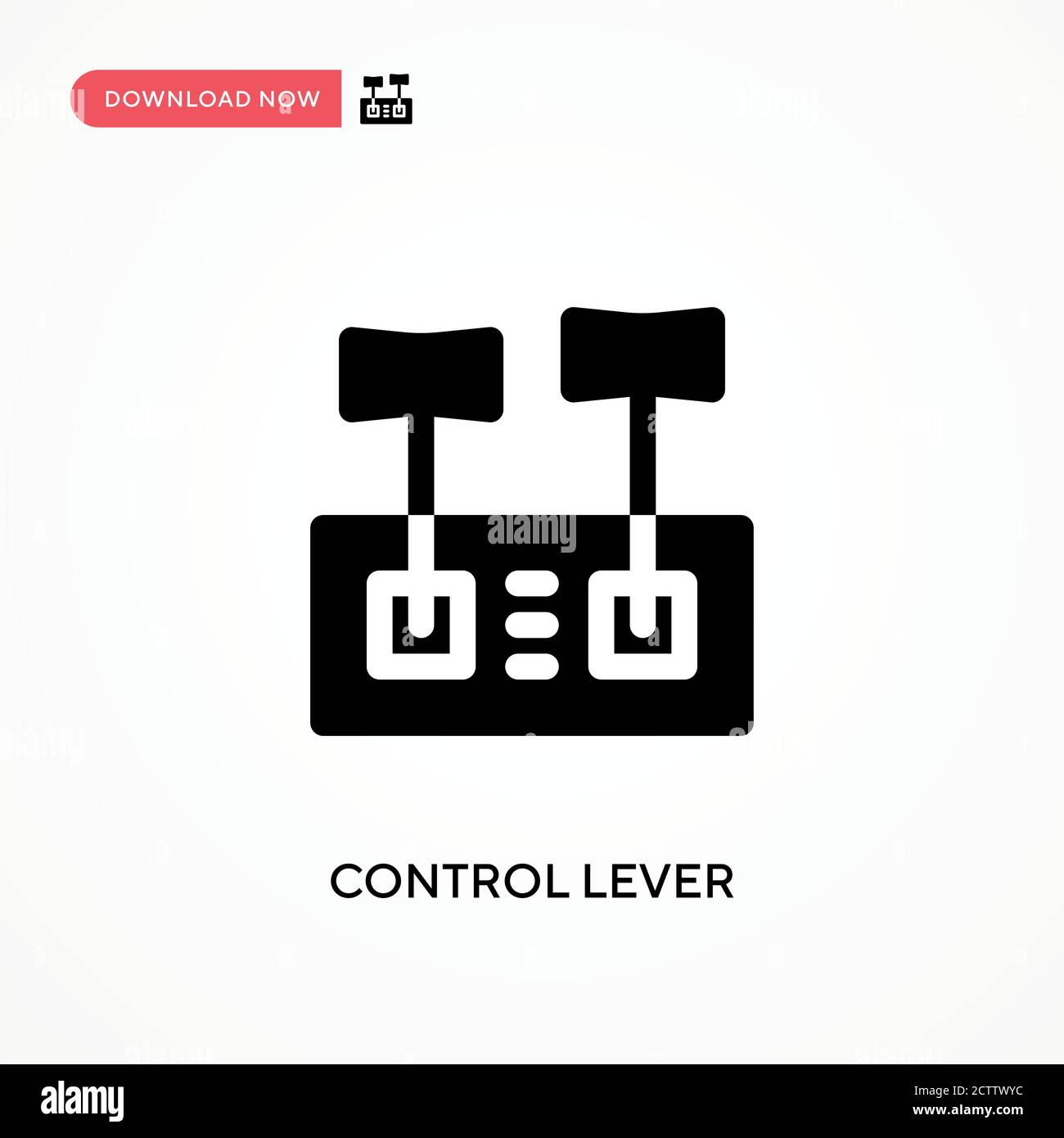 Control lever vector icon. . Modern, simple flat vector illustration ...