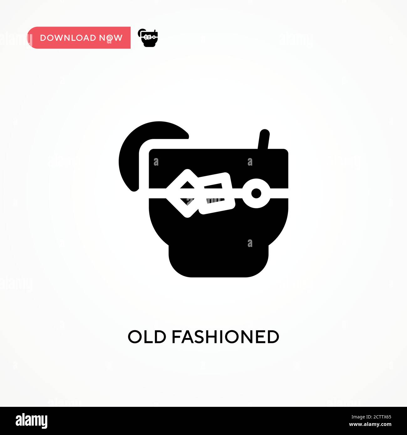 Old fashioned vector icon. . Modern, simple flat vector illustration ...