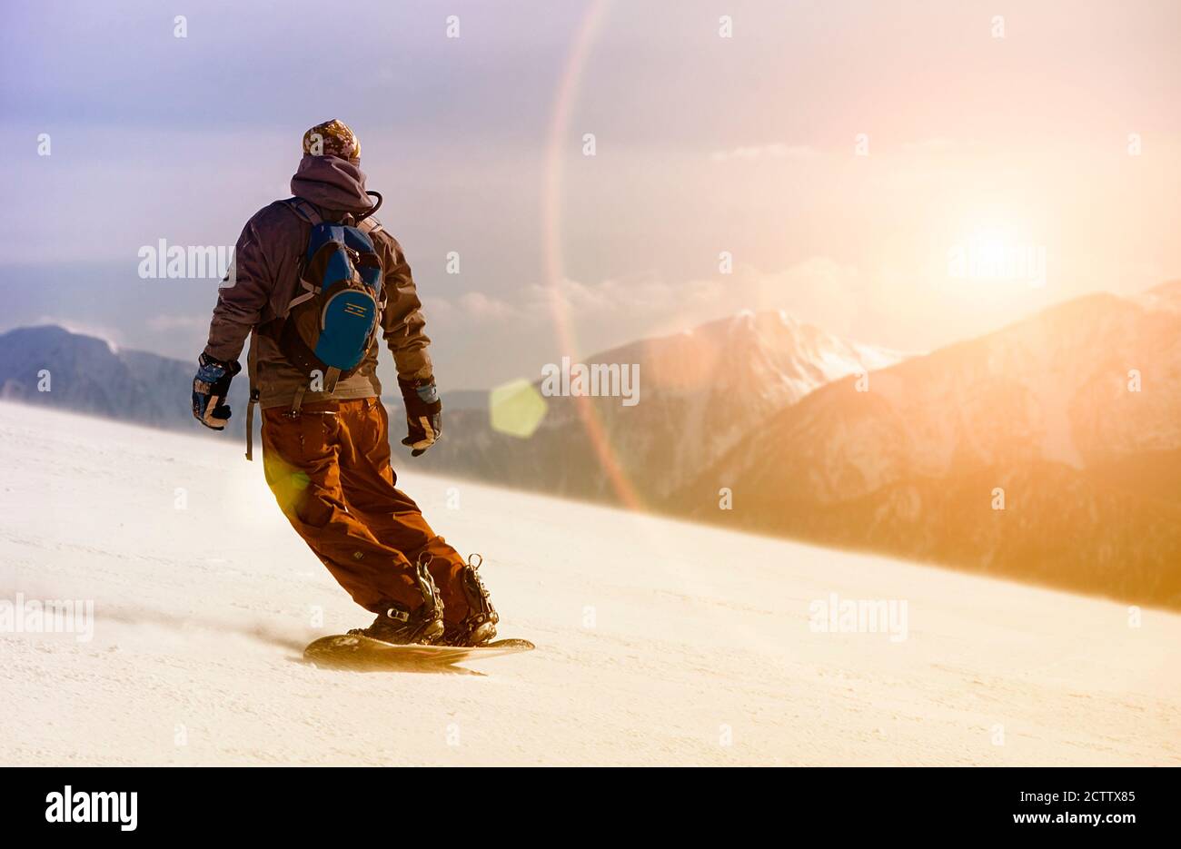 Snowboard competition hill hi-res stock photography and images - Alamy