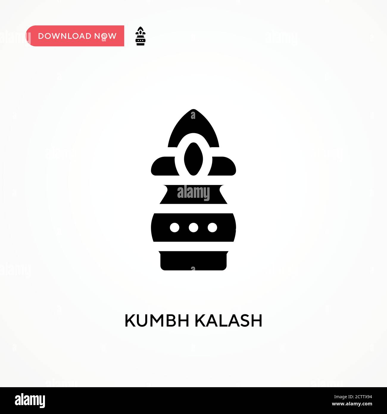 Kumbh kalash vector icon. . Modern, simple flat vector illustration for ...