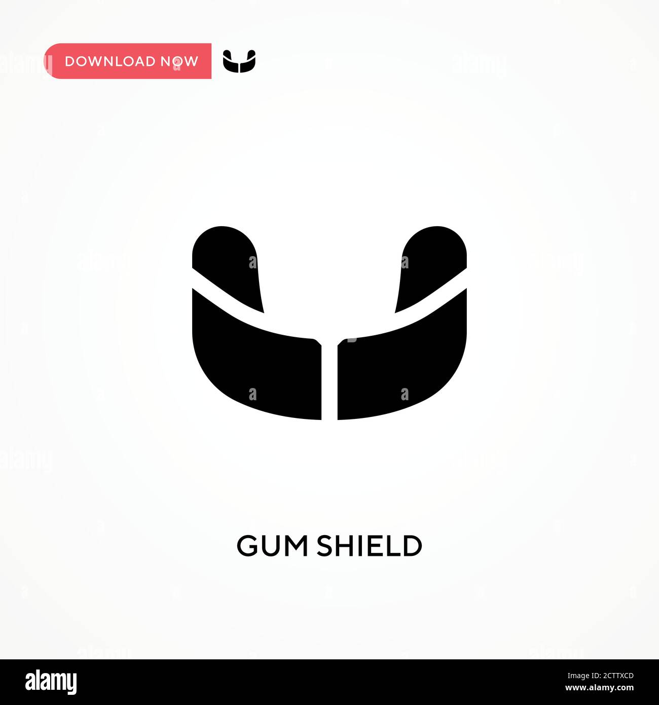 Gum shield vector icon. . Modern, simple flat vector illustration for ...