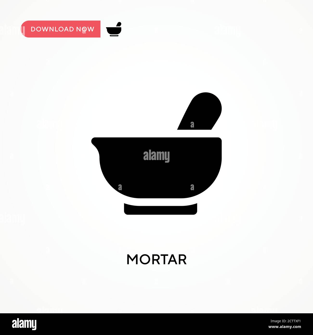 Mortar vector icon. . Modern, simple flat vector illustration for web ...