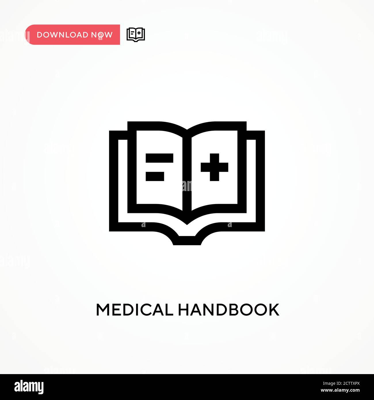 Medical handbook vector icon. . Modern, simple flat vector illustration ...
