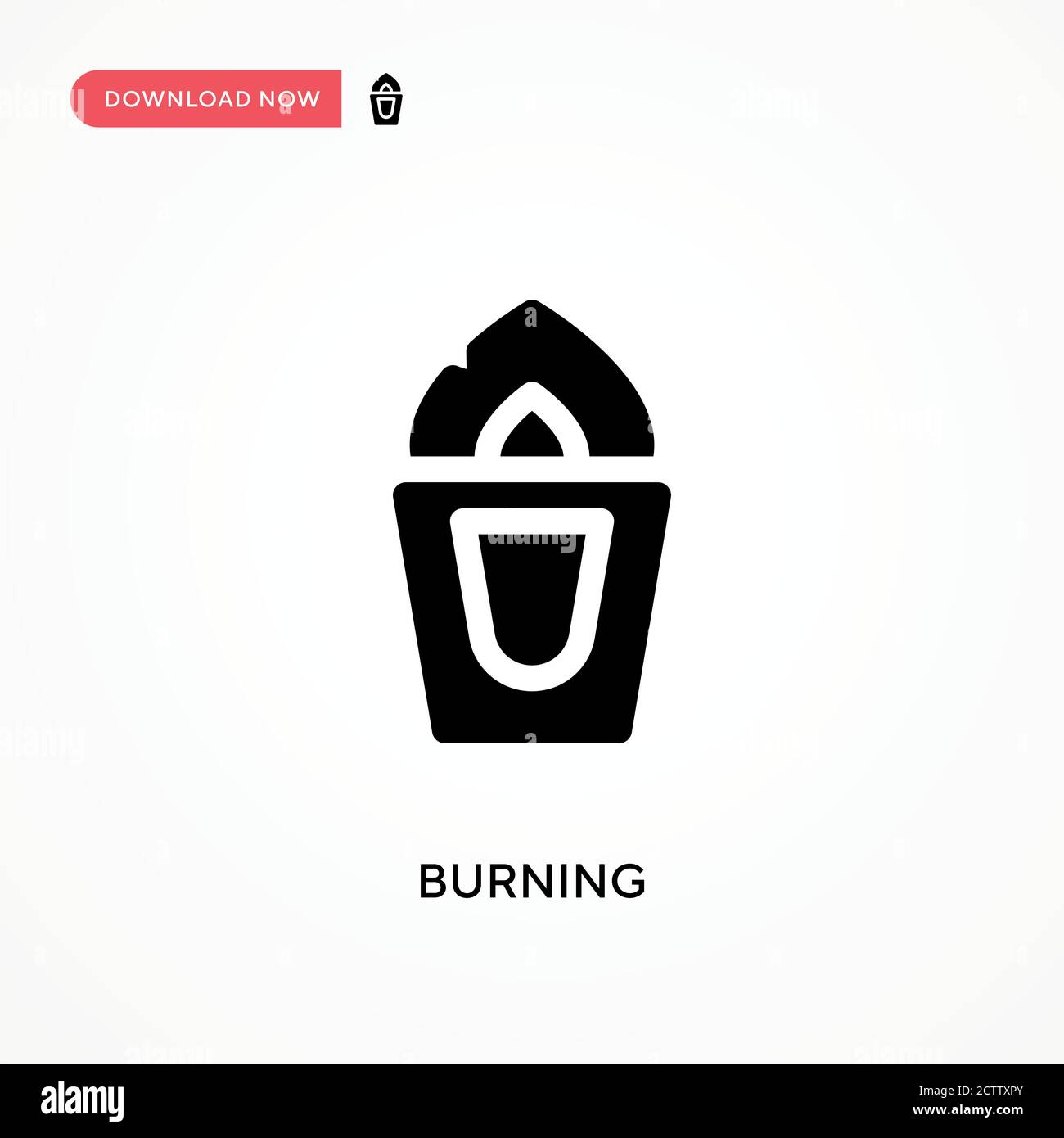 Burnt hand black background Stock Vector Images - Alamy