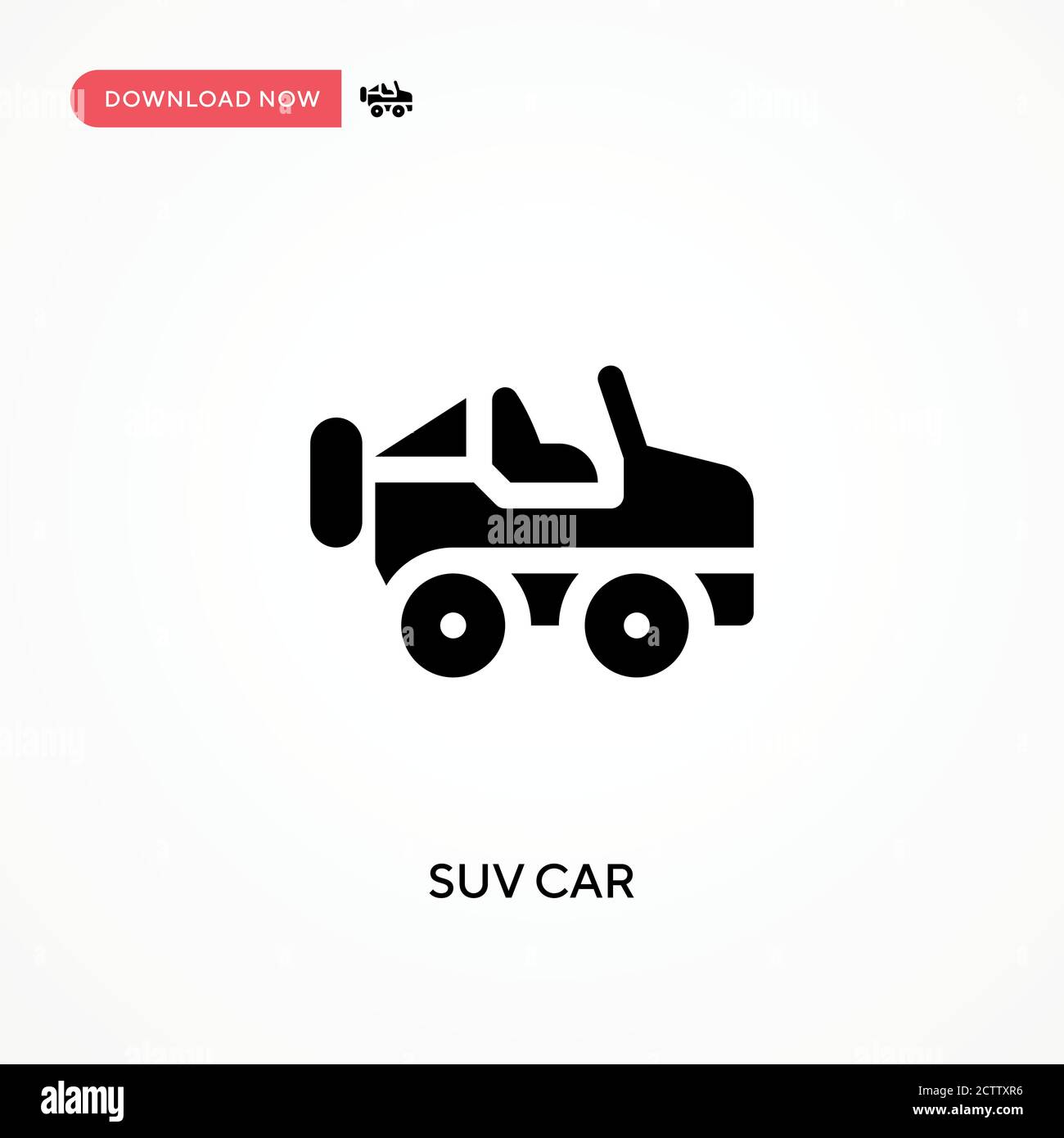Suv car vector icon. . Modern, simple flat vector illustration for web ...