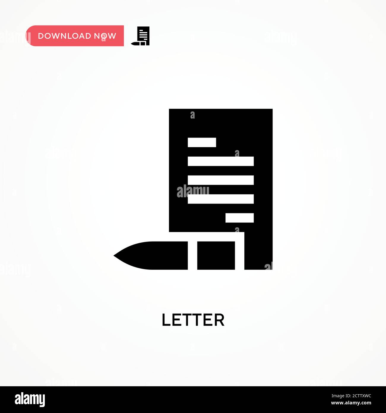 Letter vector icon. . Modern, simple flat vector illustration for web ...