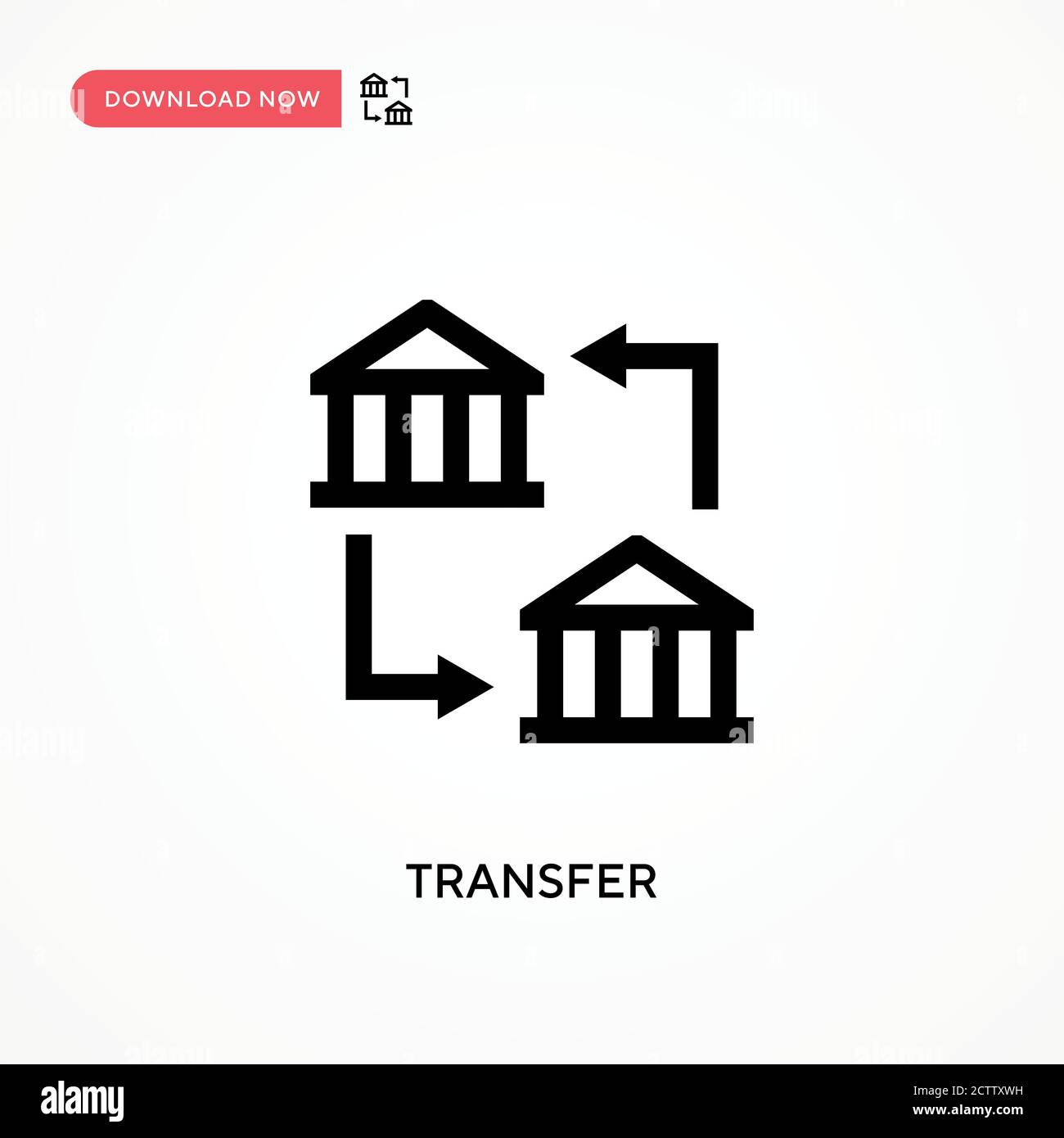 Transfer vector icon. . Modern, simple flat vector illustration for web ...