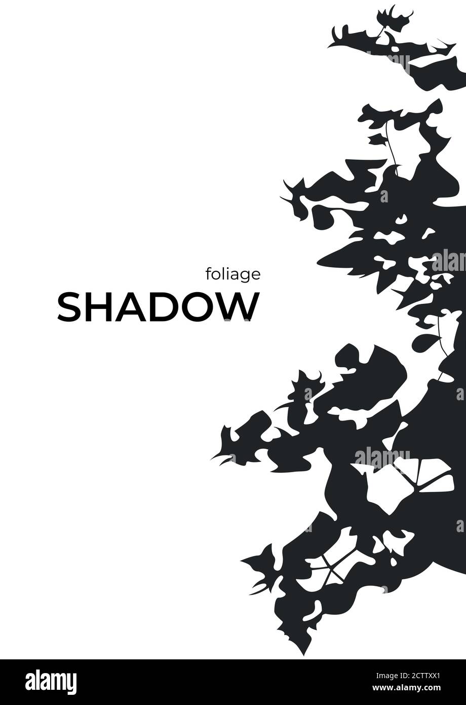 Black silhouette shadows from trees and branches Stock Vector Image ...