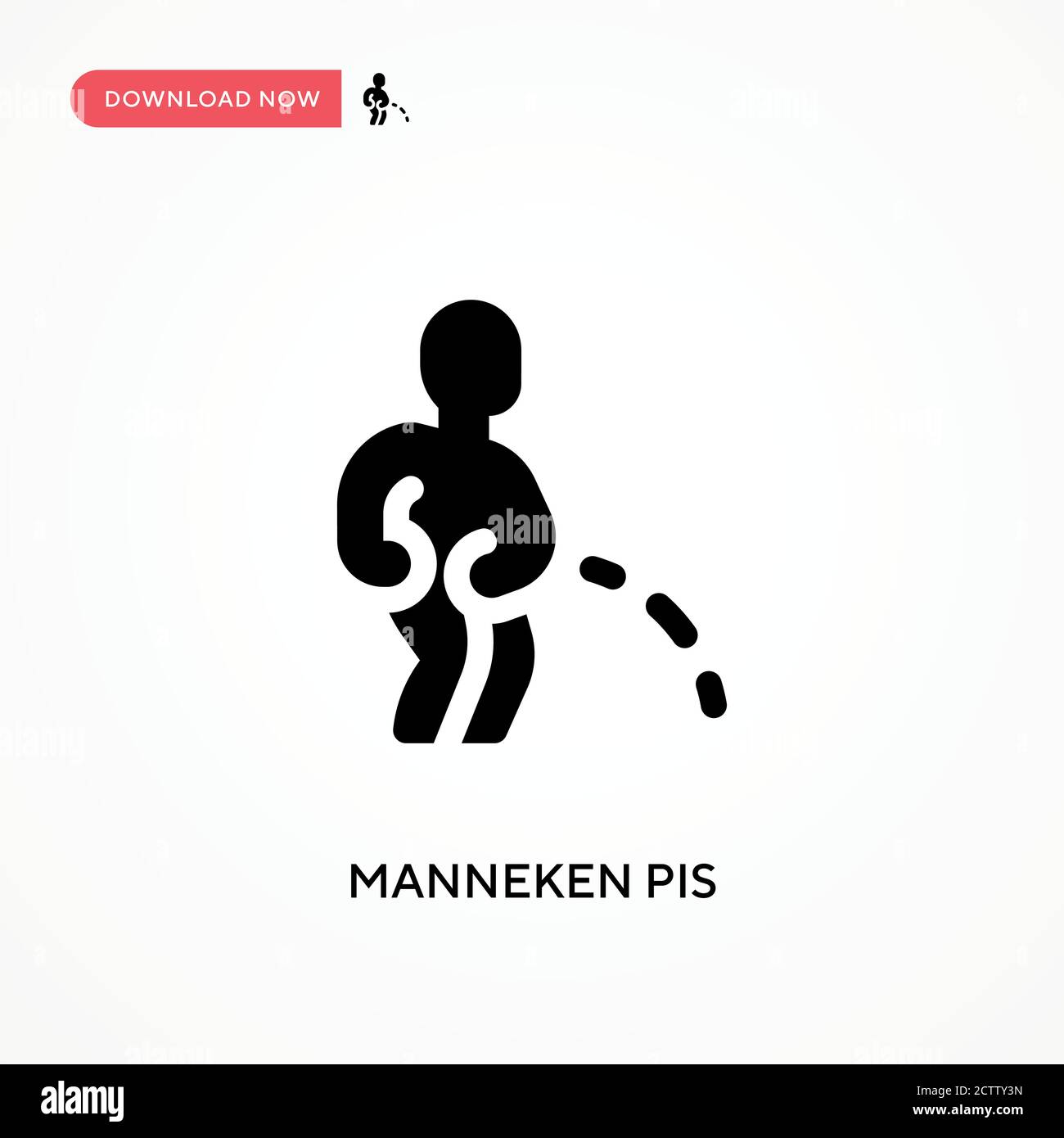 Manneken pis vector icon. . Modern, simple flat vector illustration for ...