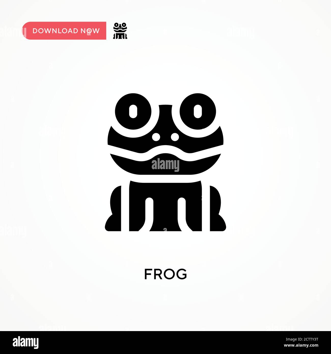 Frog vector icon. . Modern, simple flat vector illustration for web ...